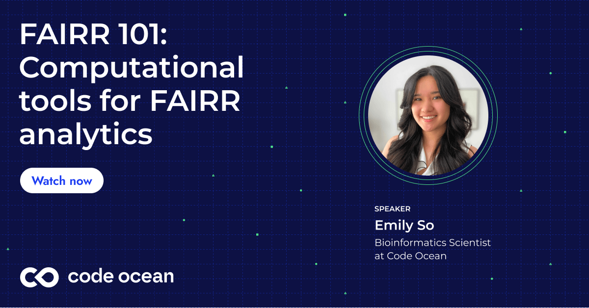 Webinar: Computational tools for FAIRR analytics | Code Ocean